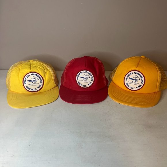 Vintage | Accessories | Vintage Snoopy Red Baron Peanuts Trucker Hats ...